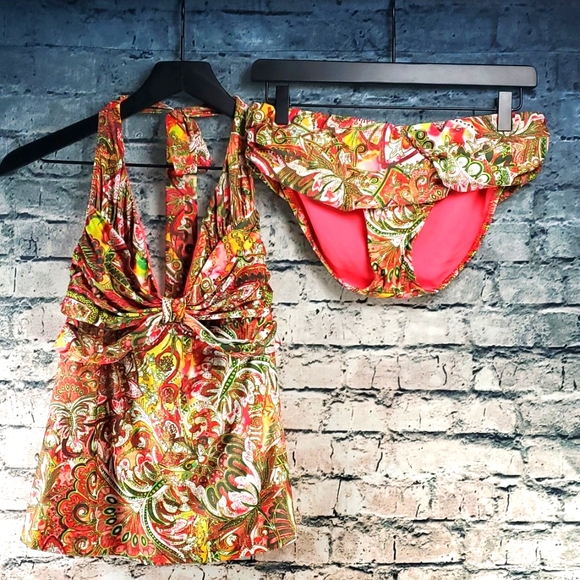 BECCA | Swim | Becca By Rebecca Virtue Pretty Paisley Print Tankini ...